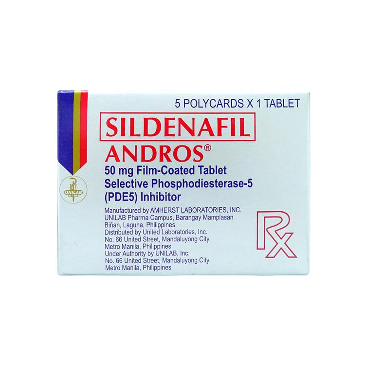 ANDROS Sildenafil 50mg - 1 Box x 5 Tabs price in the Philippines ...