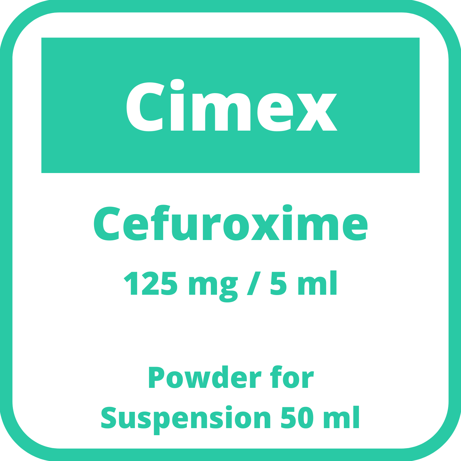 CIMEX Cefuroxime Axetil 125mg / 5mL Powder for Suspension 50mL price in ...