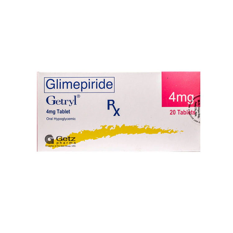 GETRYL Glimepiride 4mg Tablet 20's price in the Philippines | MedsGo ...