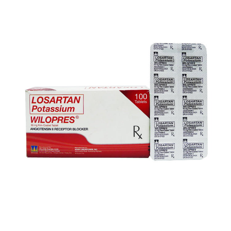 WILOPRES Losartan Potassium 50mg Film-Coated Tablet 100's price in the ...
