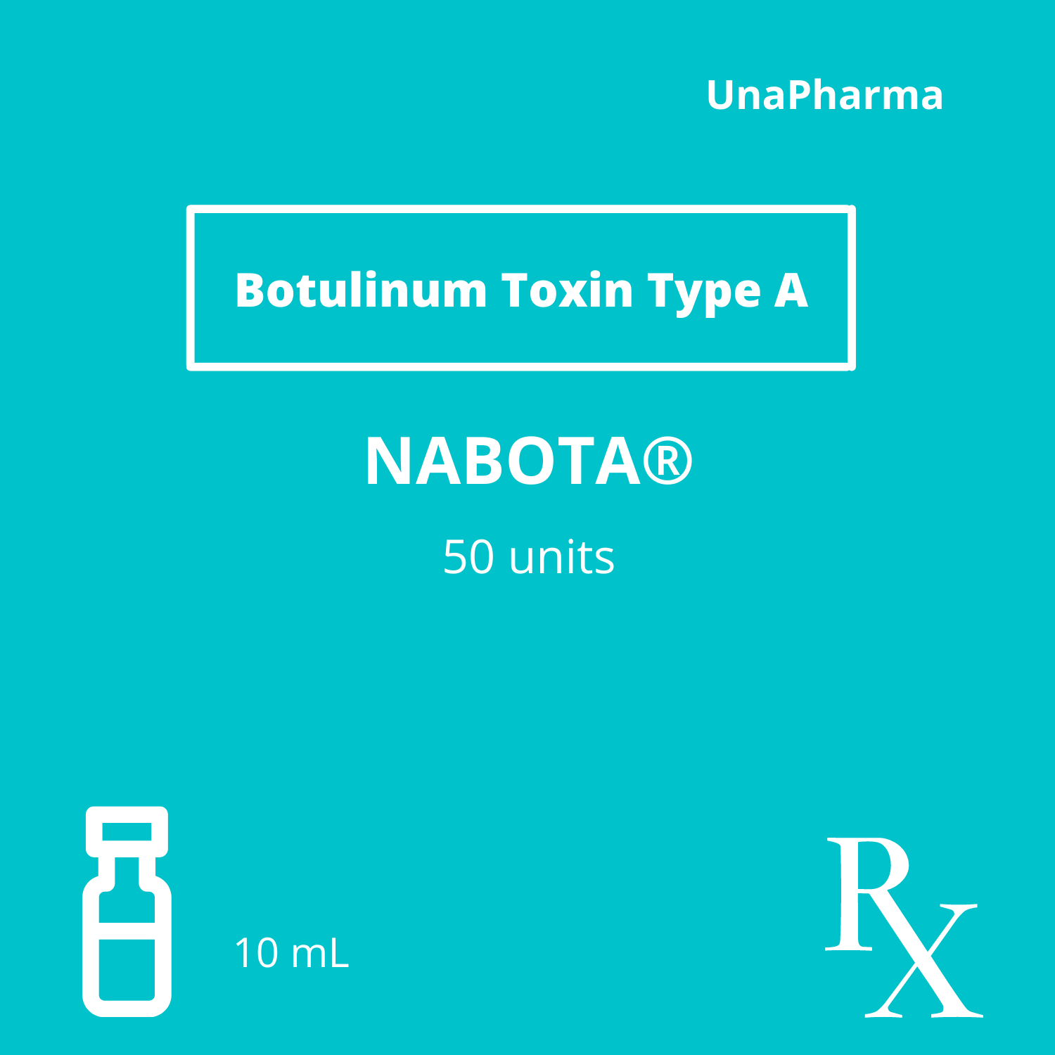 NABOTA Botulinum Toxin Type A 50units Lyophilized Powder for IM/IV Injection 10mL price in the ...
