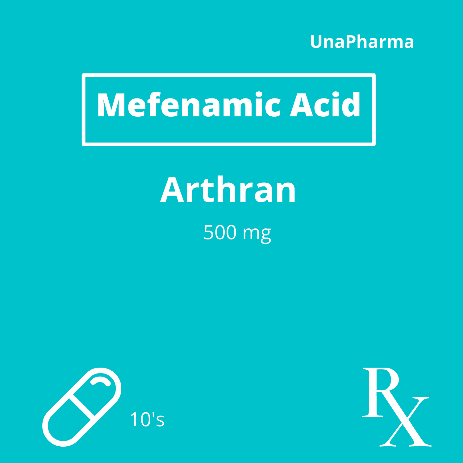 ARTHRAN Mefenamic Acid 500mg Capsule 100's price in the Philippines ...