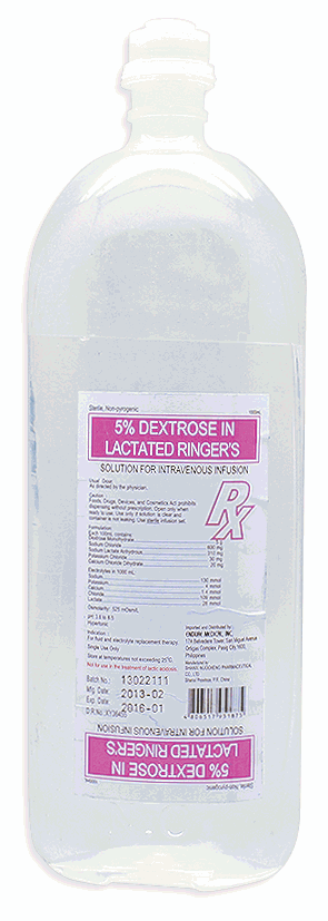 NIR-D5RL 5% Dextrose in Lactated Ringer's Solution for IV Infusion 1L price in the Philippines ...
