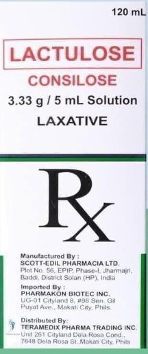 CONSILOSE Lactulose 3.33g / 5mL Oral Solution 120mL price in the Philippines | MedsGo Pharmacy