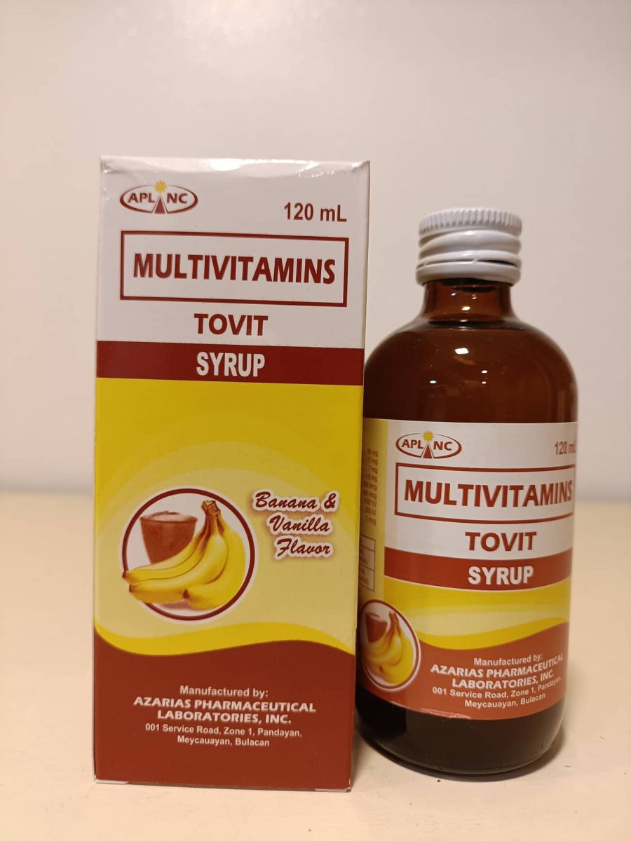 TOVIT Multivitamins Syrup 120mL Banana Vanilla price in the Philippines ...