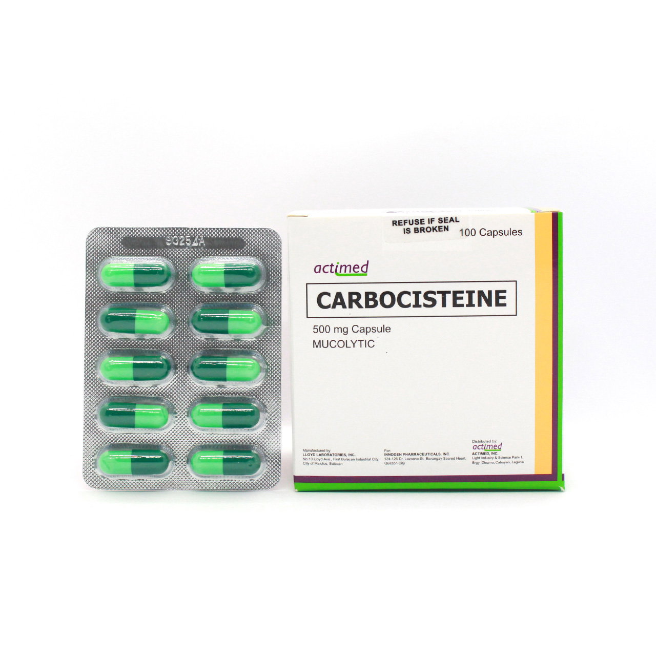 ACTIMED Carbocisteine 500mg Capsule 1's price in the Philippines ...