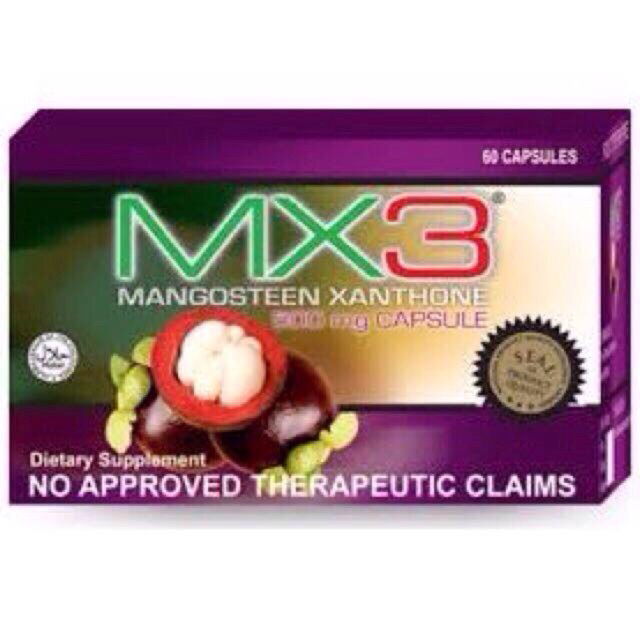 MX3 Mangosteen Xanthone 500mg Capsule 60's price in the Philippines | MedsGo Pharmacy