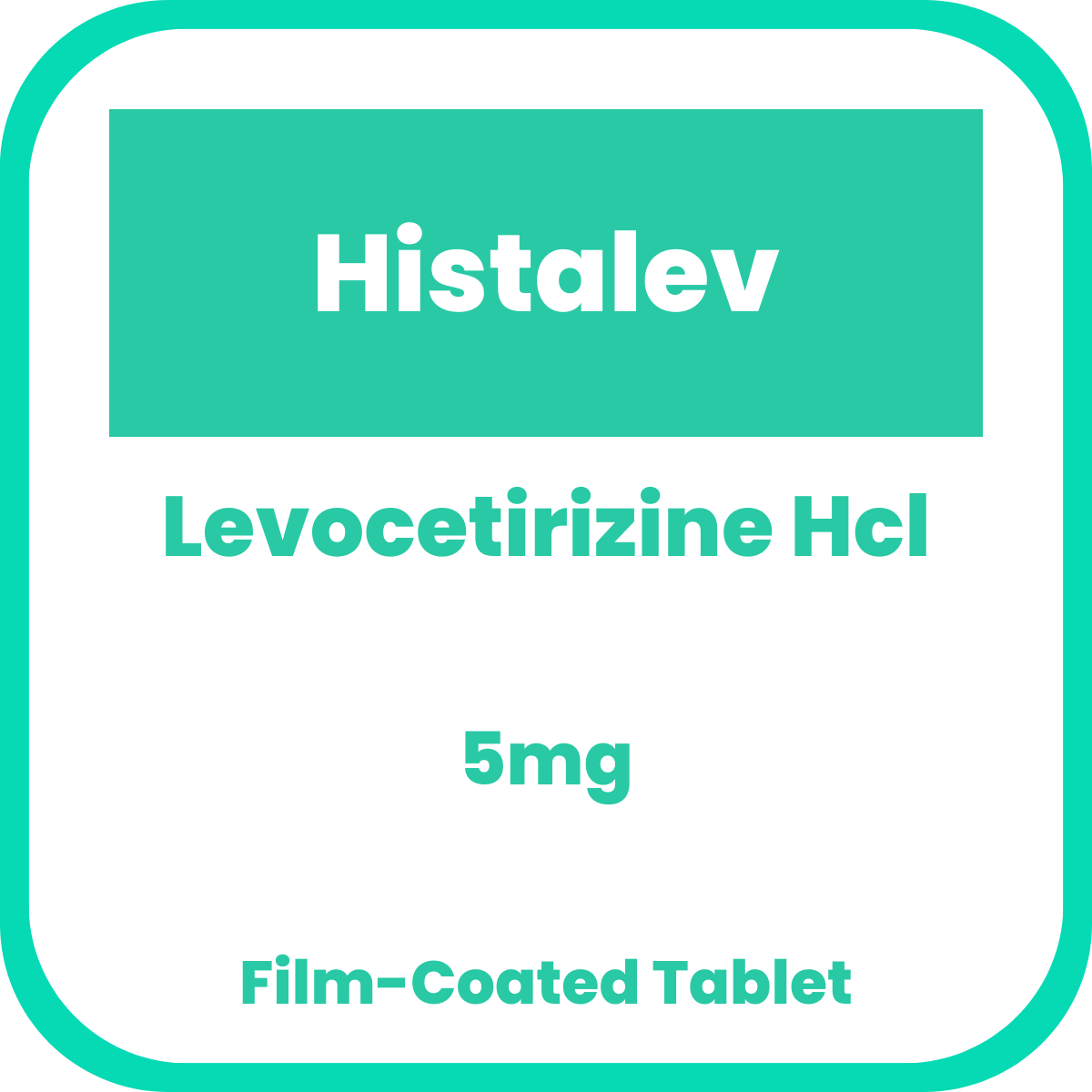 HISTALEV Levocetirizine Hydrochloride 5mg Film-Coated Tablet 1's price in the Philippines ...