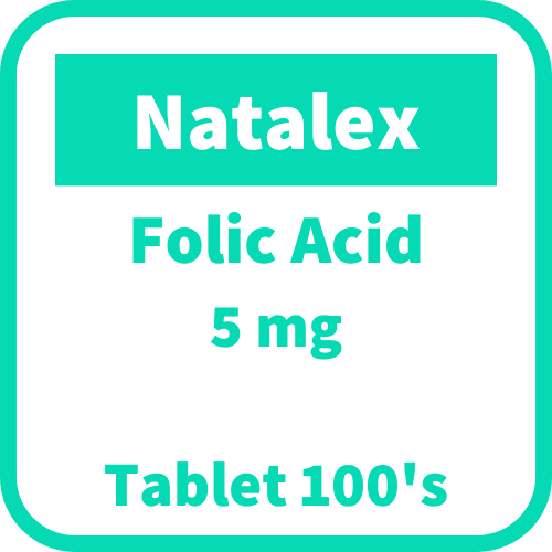 NATALEX Folic Acid 5mg Tablet 100's price in the Philippines | MedsGo ...