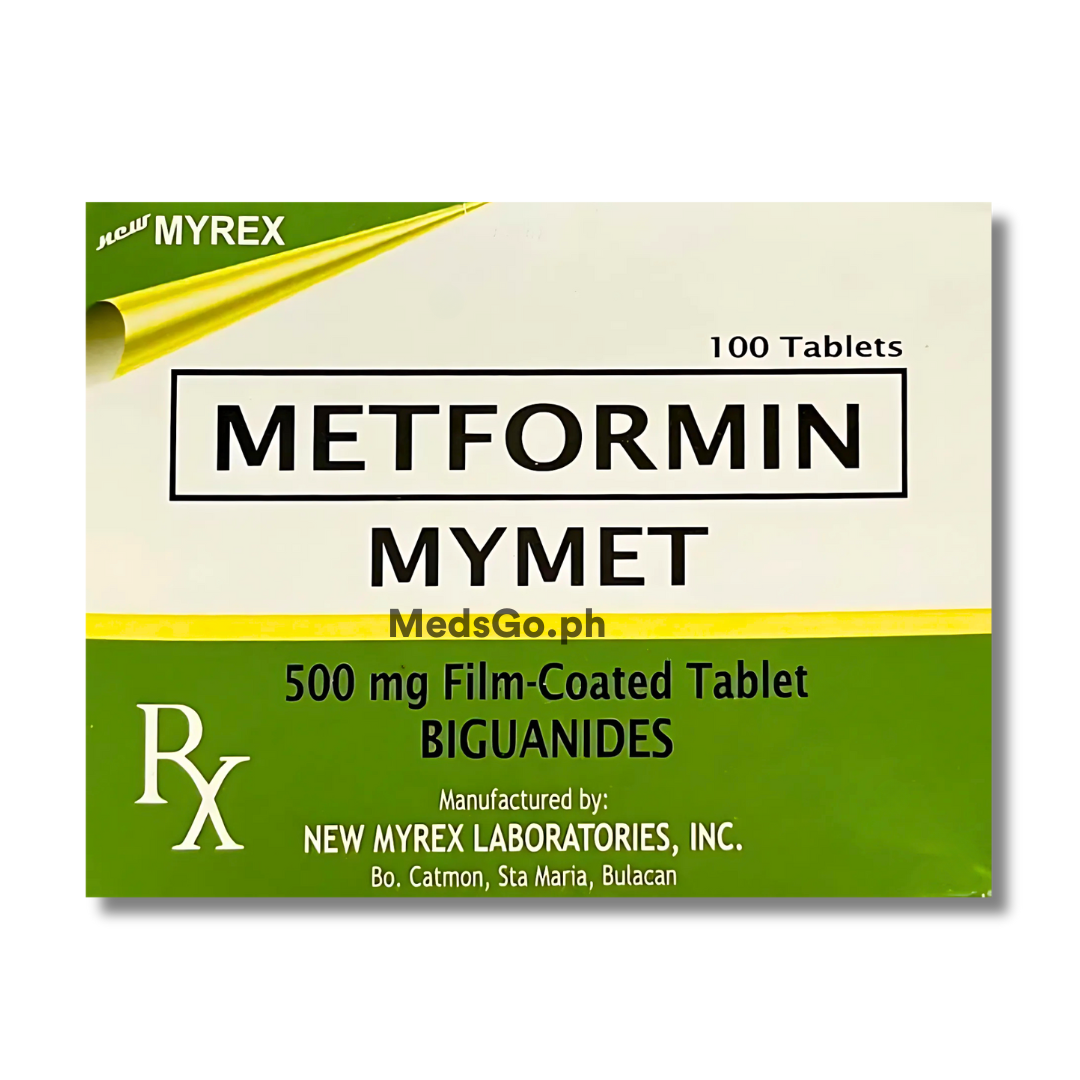 MYMET Metformin Hydrochloride 500mg Film-Coated Tablet 100's price in ...