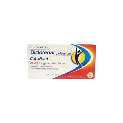 CATAFLAM Diclofenac Potassium 25mg Sugar-Coated Tablet 100's price in the Philippines | MedsGo ...