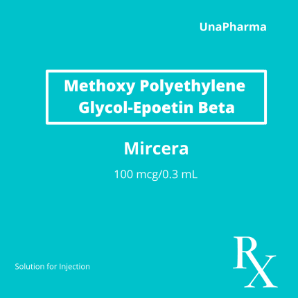 MIRCERA Methoxy Polyethylene Glycol-Epoetin Beta 100mcg / 0.3mL ...