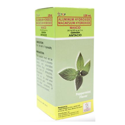 MAXCID Aluminum Hydroxide / Magnesium Hydroxide 200mg / 100mg per 5mL ...