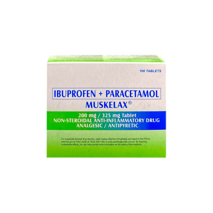 MUSKELAX Ibuprofen / Paracetamol 200mg / 325mg Tablet 1's price in the ...