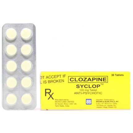 SYCLOP Clozapine 100mg Tablet 1's price in the Philippines | MedsGo ...