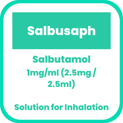 SALBUSAPH Salbutamol 1mg / mL (2.5mg / 2.5mL) Solution for Inhalation 2 ...