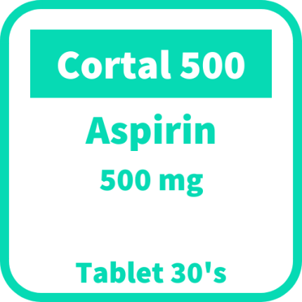 CORTAL 500 Aspirin 500mg Tablet 30's price in the Philippines | MedsGo ...