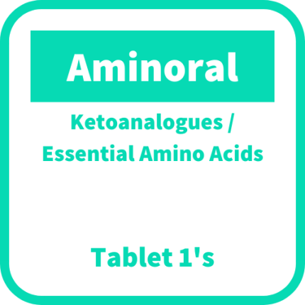 AMINORAL Ketoanalogues Essential Amino Acids Film-Coated Tablet 1's ...