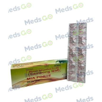 MIA FORTE Blumea Balsamifera L. 500mg Tablet 100's price in the ...