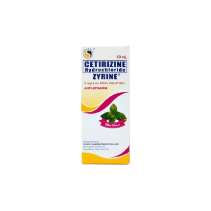 ZYRINE Cetirizine Hydrochloride 5mg / 5ml Oral Solution 60ml price in ...