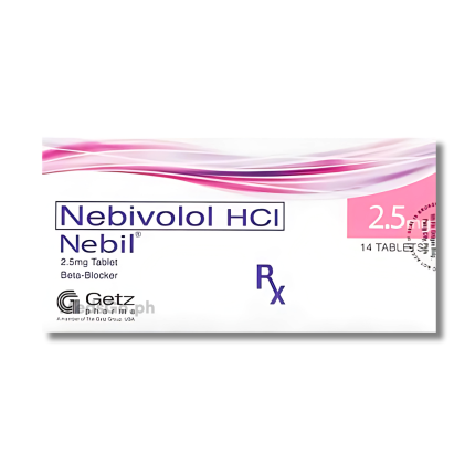 NEBIL Nebivolol Hydrochloride 2.5mg Tablet 1's price in the Philippines | MedsGo Pharmacy