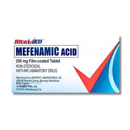 RITEMED Mefenamic Acid 250mg Film-Coated Tablet 1's price in the ...