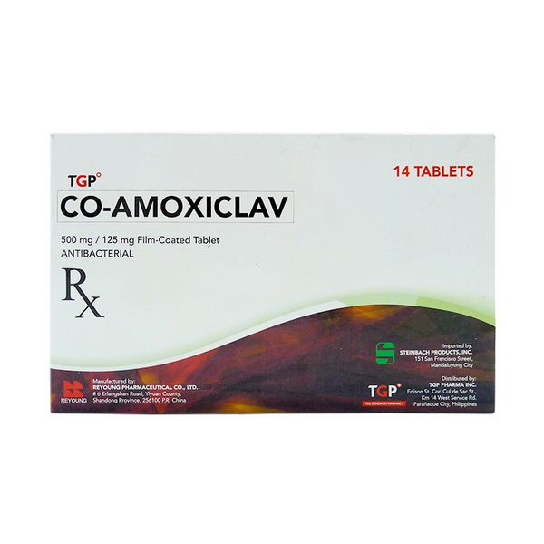 TGP Co-Amoxiclav 625mg Film-Coated Tablet 14's price in the Philippines ...
