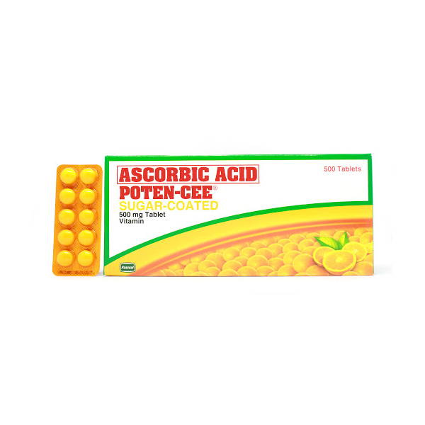 POTEN-CEE Ascorbic Acid 500mg Sugar-Coated Tablet 1's price in the ...