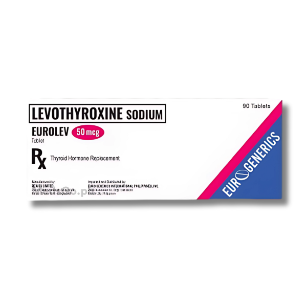 EUROLEV Levothyroxine Sodium 50mcg Tablet 1's price in the Philippines ...